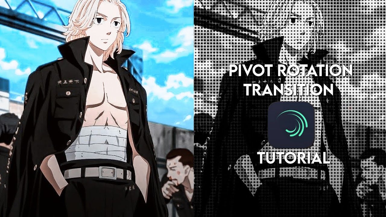 pivot rotation transition tutorial || alight motion - YouTube