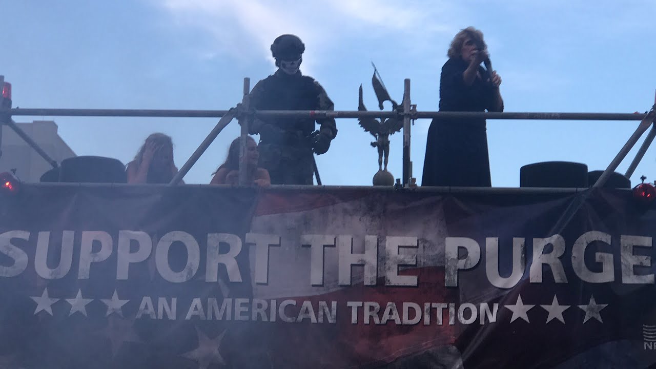 THE Purge ScareZone Halloween Horror Nights 27 (9-15-17) #HHN27 - YouTube