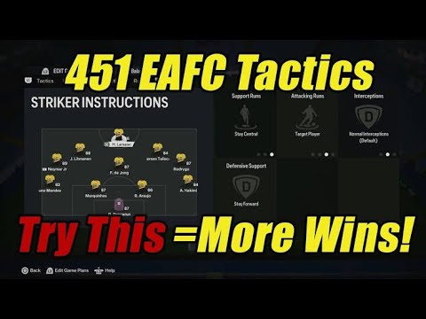 BEST 451 CUSTOM TACTICS EA FC 24 - YouTube