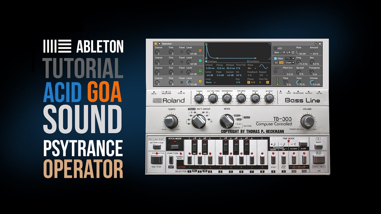 Tutorial Acid sound - Goa - psychedelic lead - Operator - Ableton Live ...