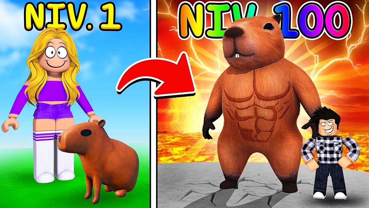 ÉVOLUTION DU CAPYBARA DANS ROBLOX - YouTube