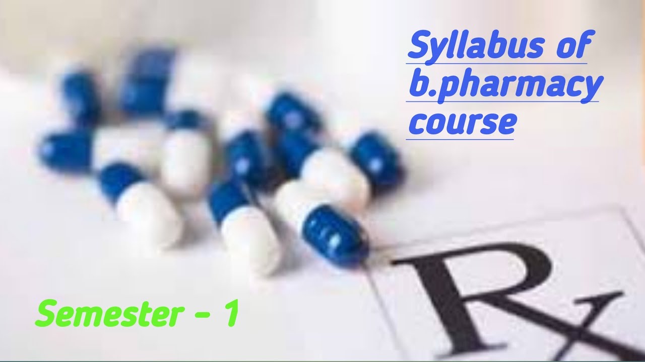 B. Pharma 1st Semester Syllabus 2021 || Full Detail || PCI || Bipul ...