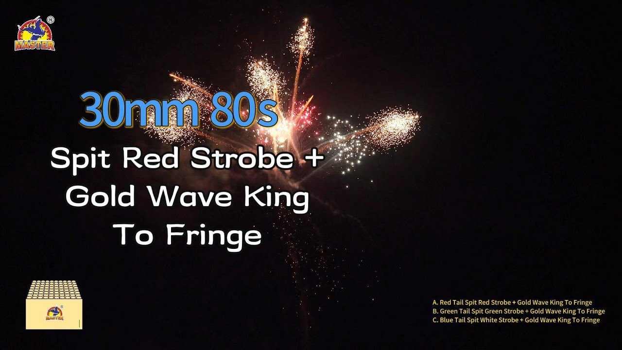 30mm 80s Spit Red Strobe + Gold Wave King To Fringe #Cake # ...