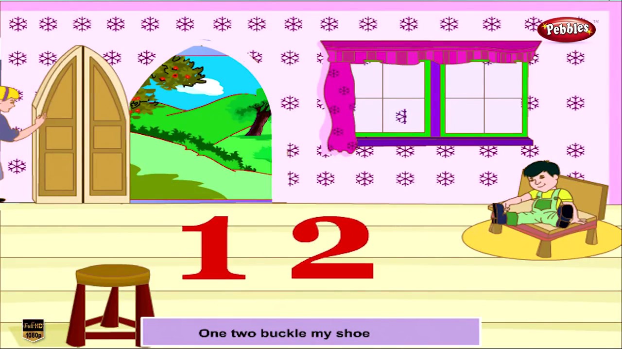 Nursery Rhymes For Kids HD | One Two Buckle My Shoe | Nursery Rhymes ...