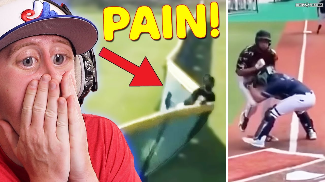 RUNNING THROUGH THE OUTFIELD FENCE AND CATCHERS!, Reacting to Viral ...