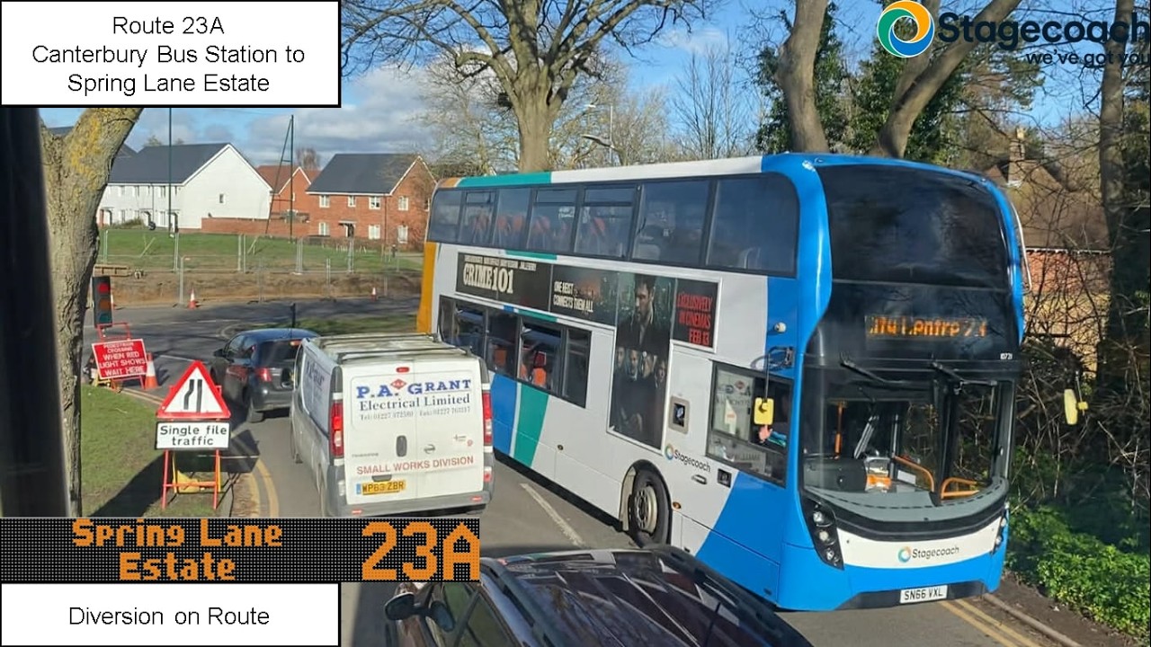 *Diversion* Route 23A: Canterbury Bus Station to Spring Lane Estate ...