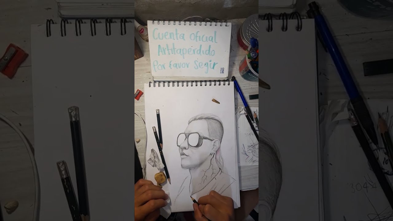 dibujando a Angel Bautista - YouTube