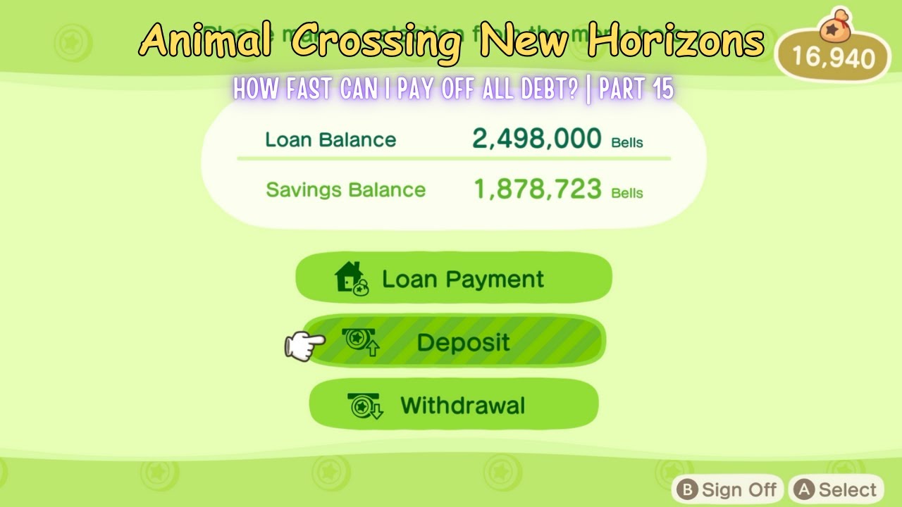 Animal Crossing New Horizons: How fast can I pay off all debt | Part 15 ...