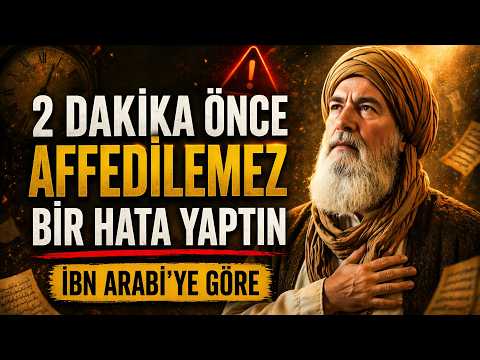 2 DAKİKA ÖNCE BÜYÜK BİR HATA YAPTIN.. NE OLDUĞUNA BAK | İBN ARABİ’YE GÖRE
