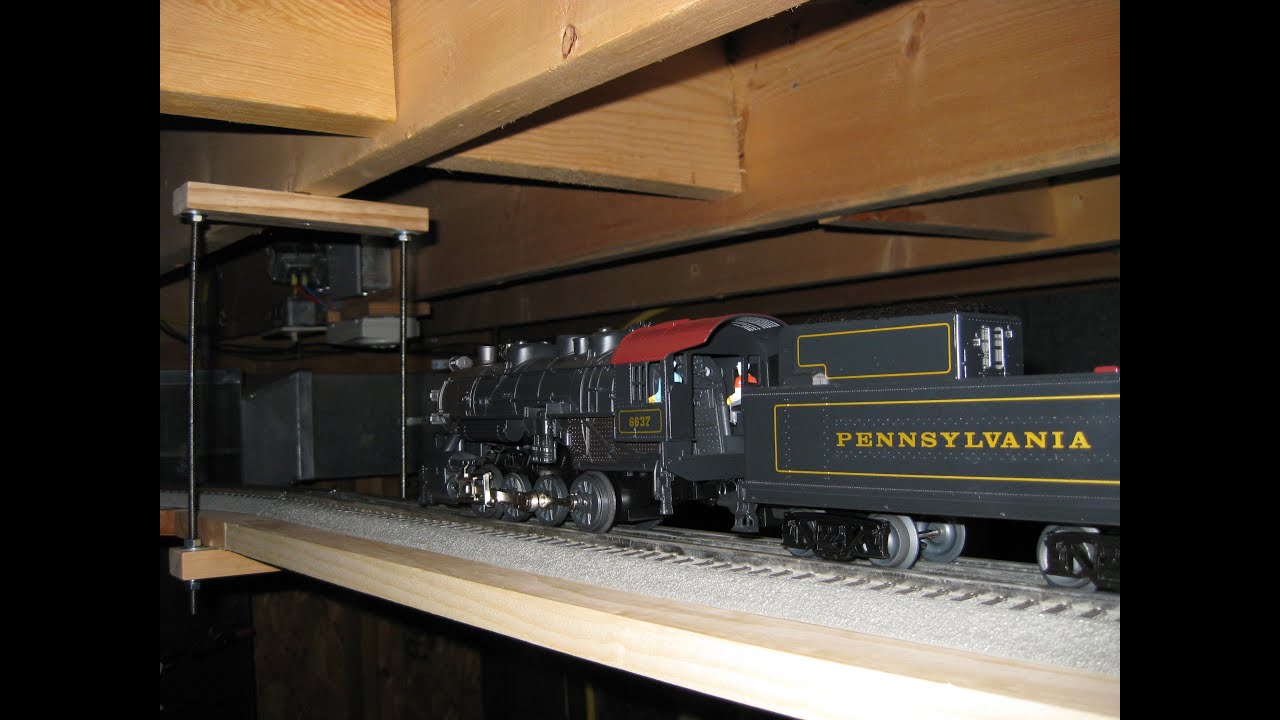 Low Cost Basement Ceiling Train - YouTube
