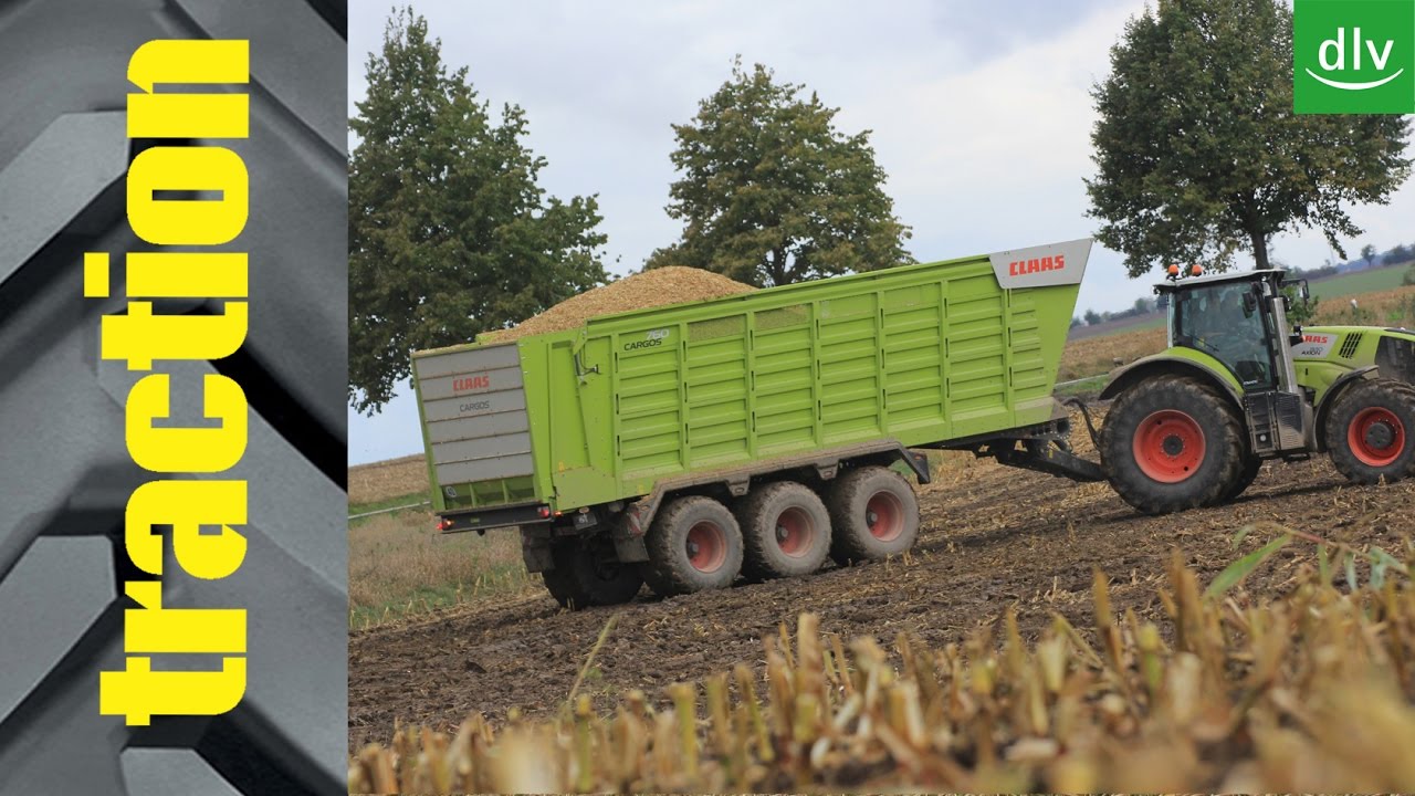 Claas Cargos 760 in der traction-Arbeitsprobe - YouTube
