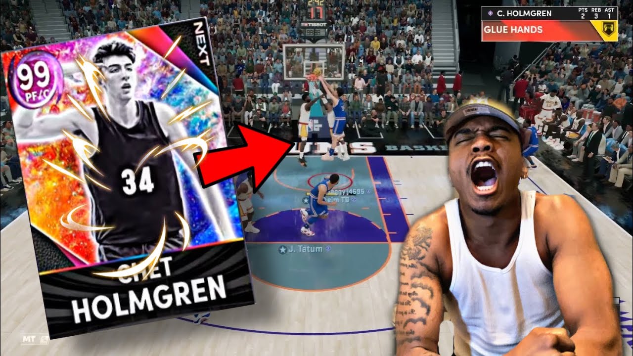 Dark Matter Chet Holmgren is.. MID?!! NBA 2K22 MyTEAM GAMEPLAY - YouTube