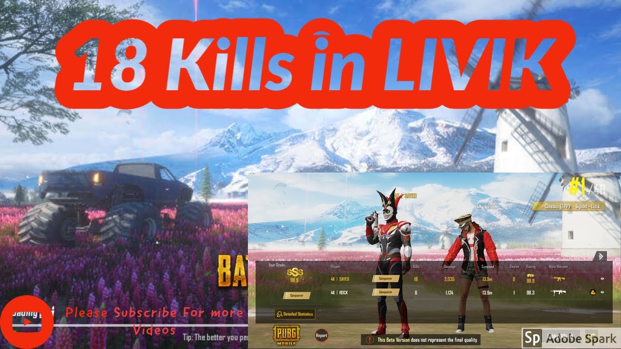 18 Kills in BRAND NEW MAP (LIVIK) #Pubg Mobile #4K SAYED - YouTube