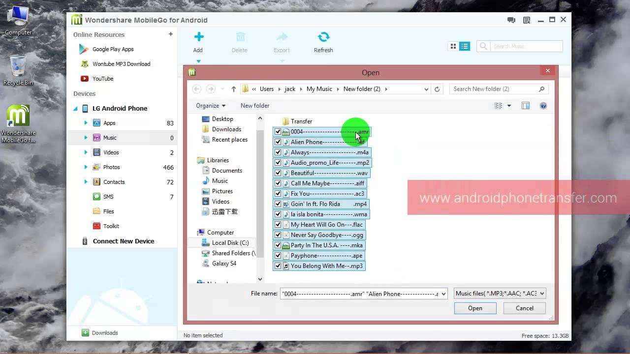 How to Put Music on LG G2/G3/G4/G5 - YouTube