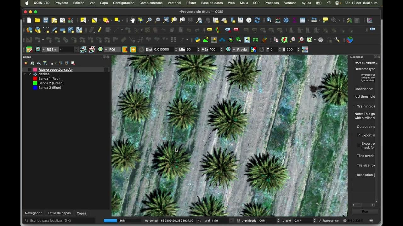 Detección de datiles con Deep Learning en QGIS. - YouTube