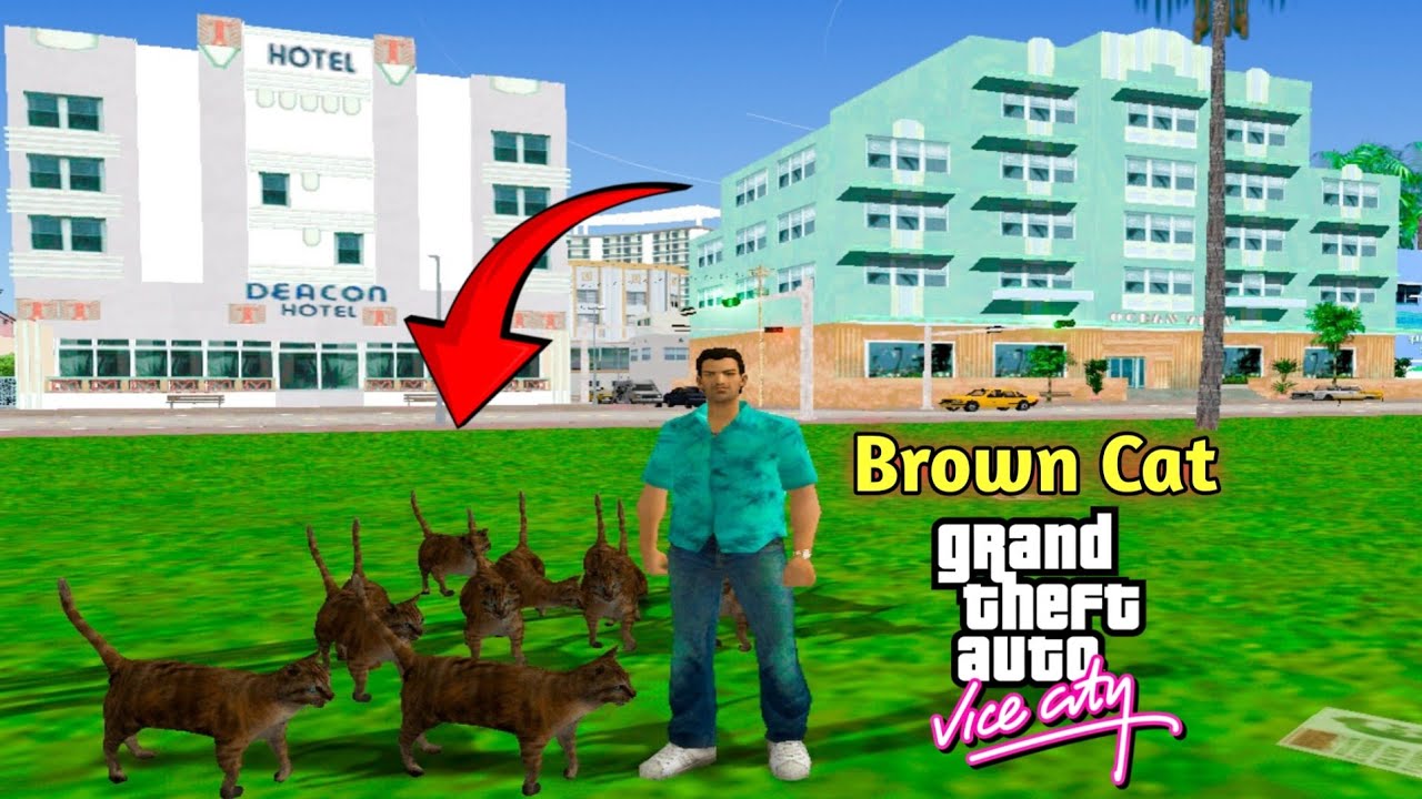 GTA Vice City Brown Animated Cat Cheat Code | How Install animal Cat ...