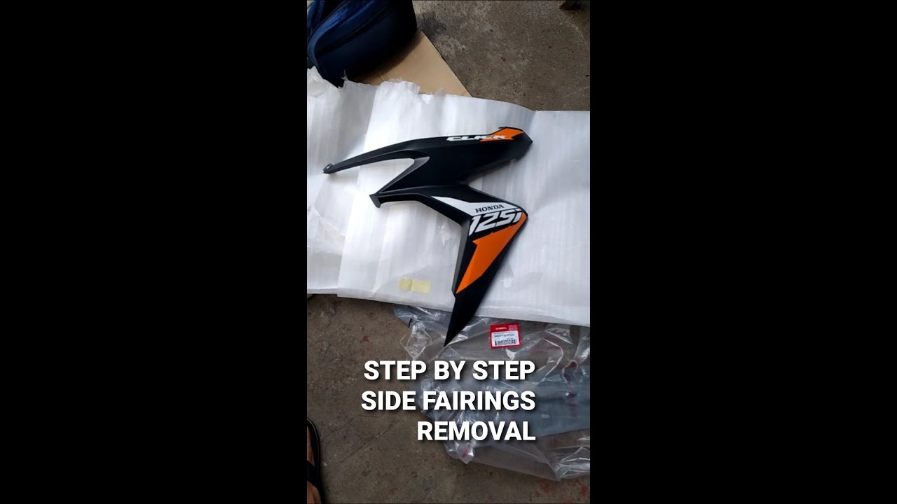 How To Remove Front Side Fairings Honda Click 2019 v2 - YouTube
