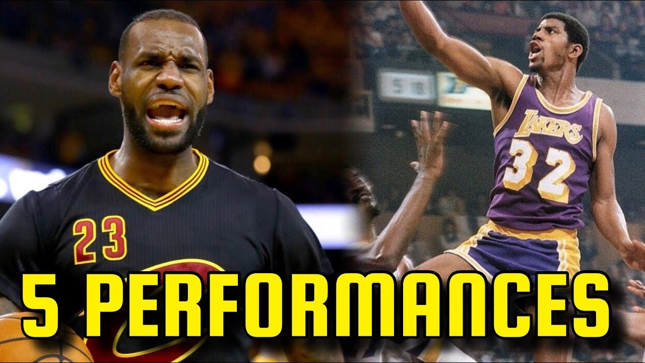 5 of the GREATEST PERFORMANCES in NBA Finals History - YouTube