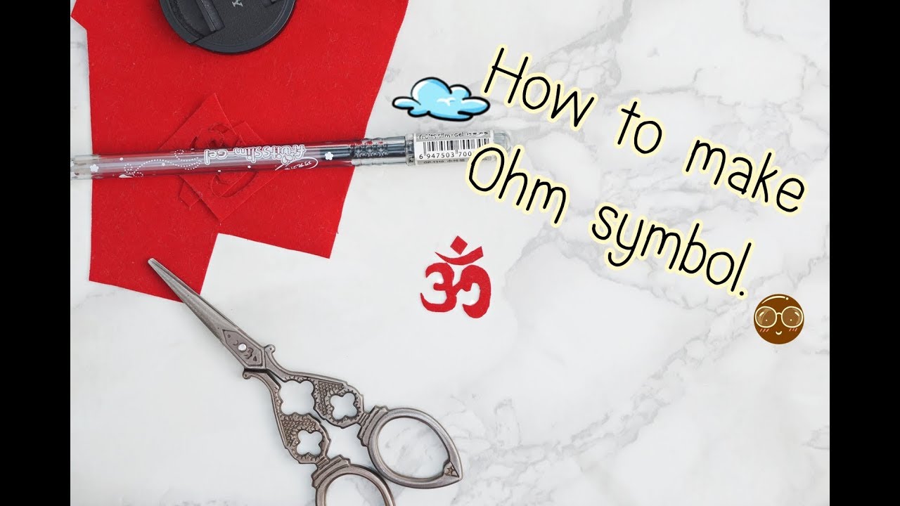 How to make Ohm symbol / วิธีทำตราโอม - YouTube