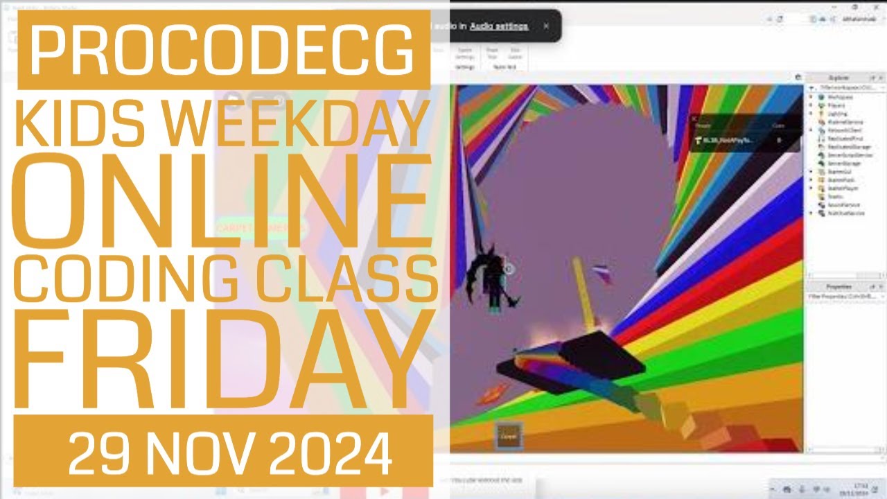 ProCodeCG Kids Weekday Coding Class - Friday - 29 Nov 2024 - YouTube
