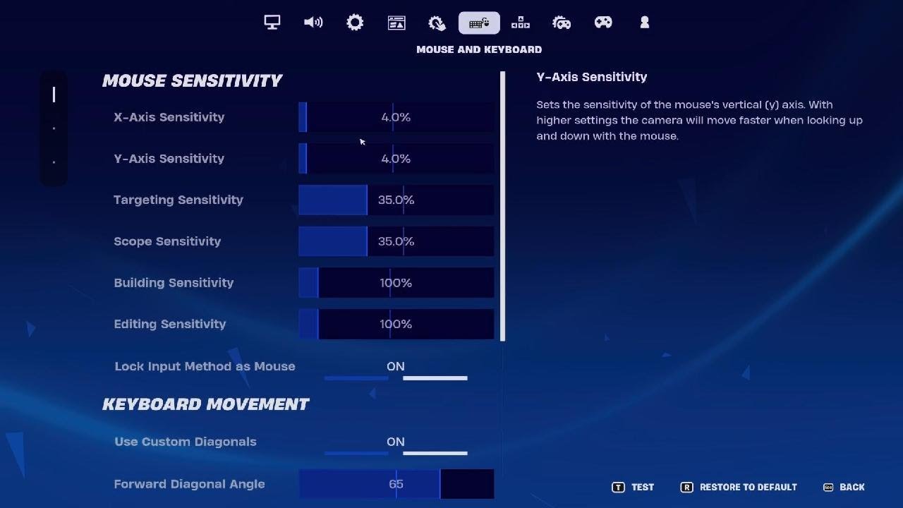 The best keybord and mouse settings and binds and controler settings ...