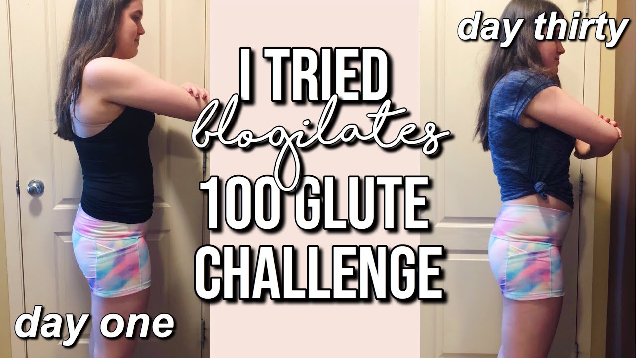 I Tried Blogilates 100 Glute Challenge... | *shocking results* - YouTube