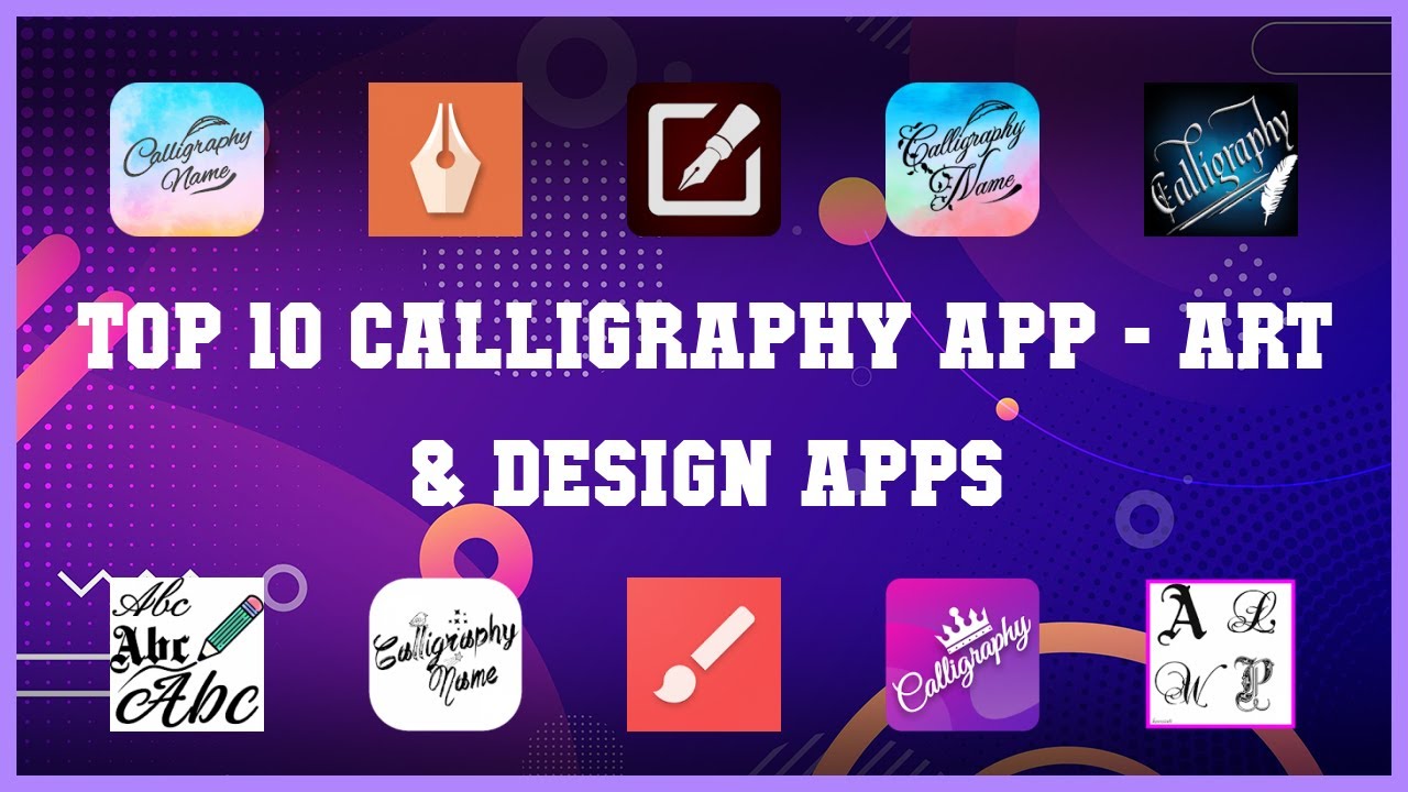 Top 10 Calligraphy App Android App - YouTube