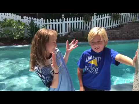 Jumping in the pool with clothes on! - YouTube