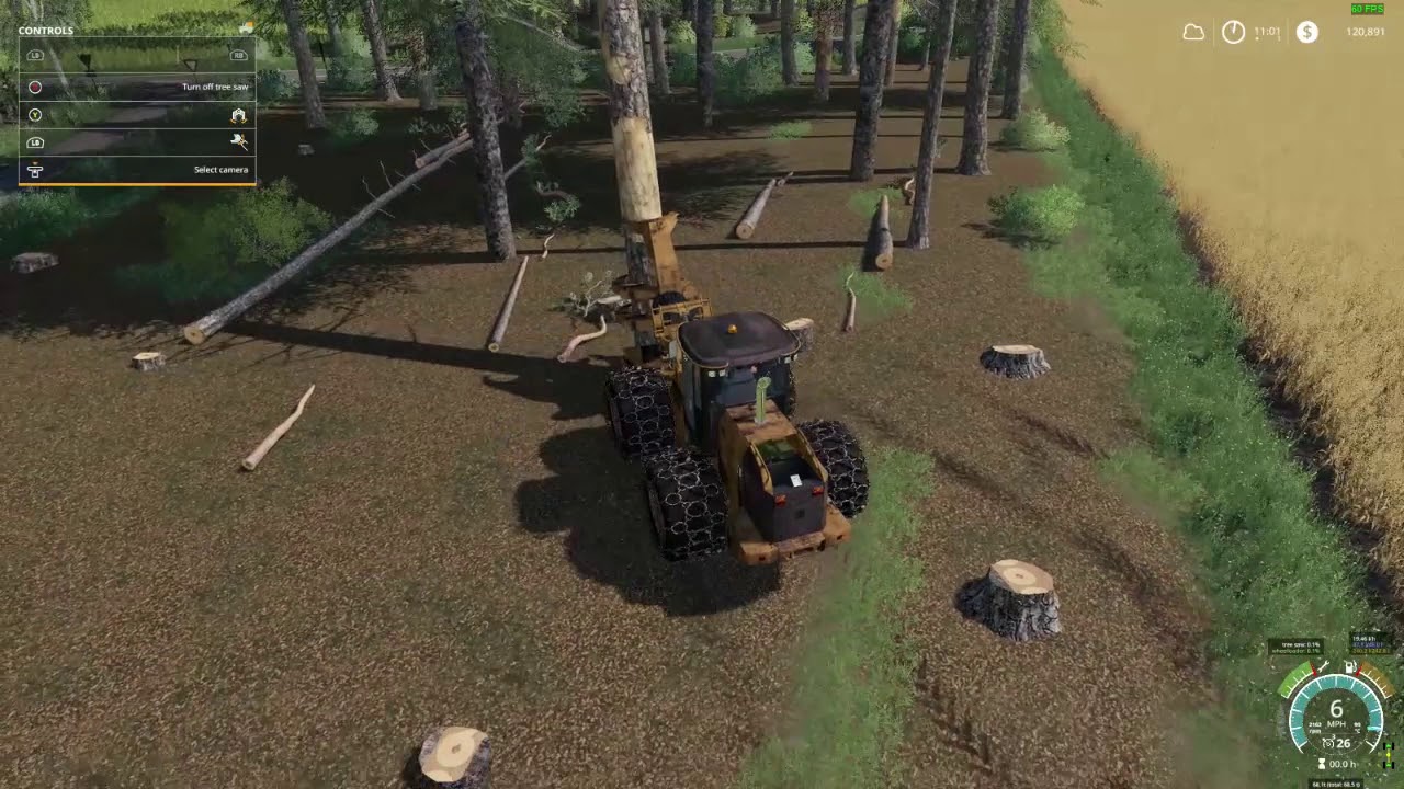 FS19 feller buncher - YouTube