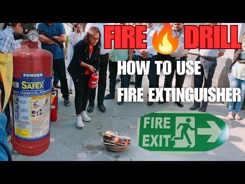 4K|Fire Safety Drill|How to use Fire Extinguisher#firedrill # ...