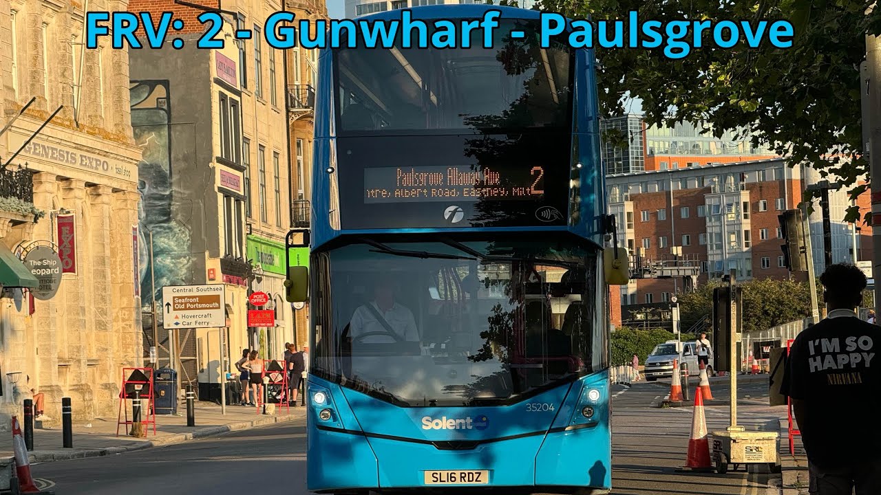 FRV | First Solent Bus Route 2: The Hard - Paulsgrove Allaway Avenue ...