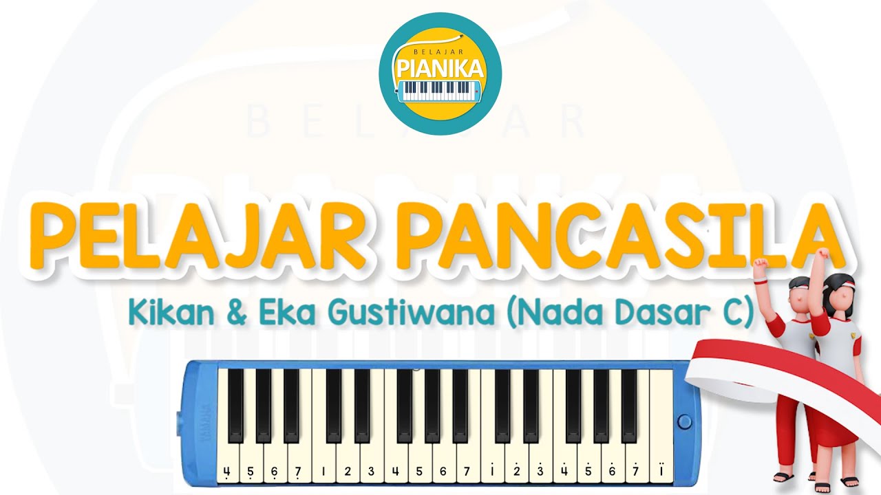 Not Pianika Pelajar Pancasila (Nada Dasar C) - Belajar Pianika - YouTube