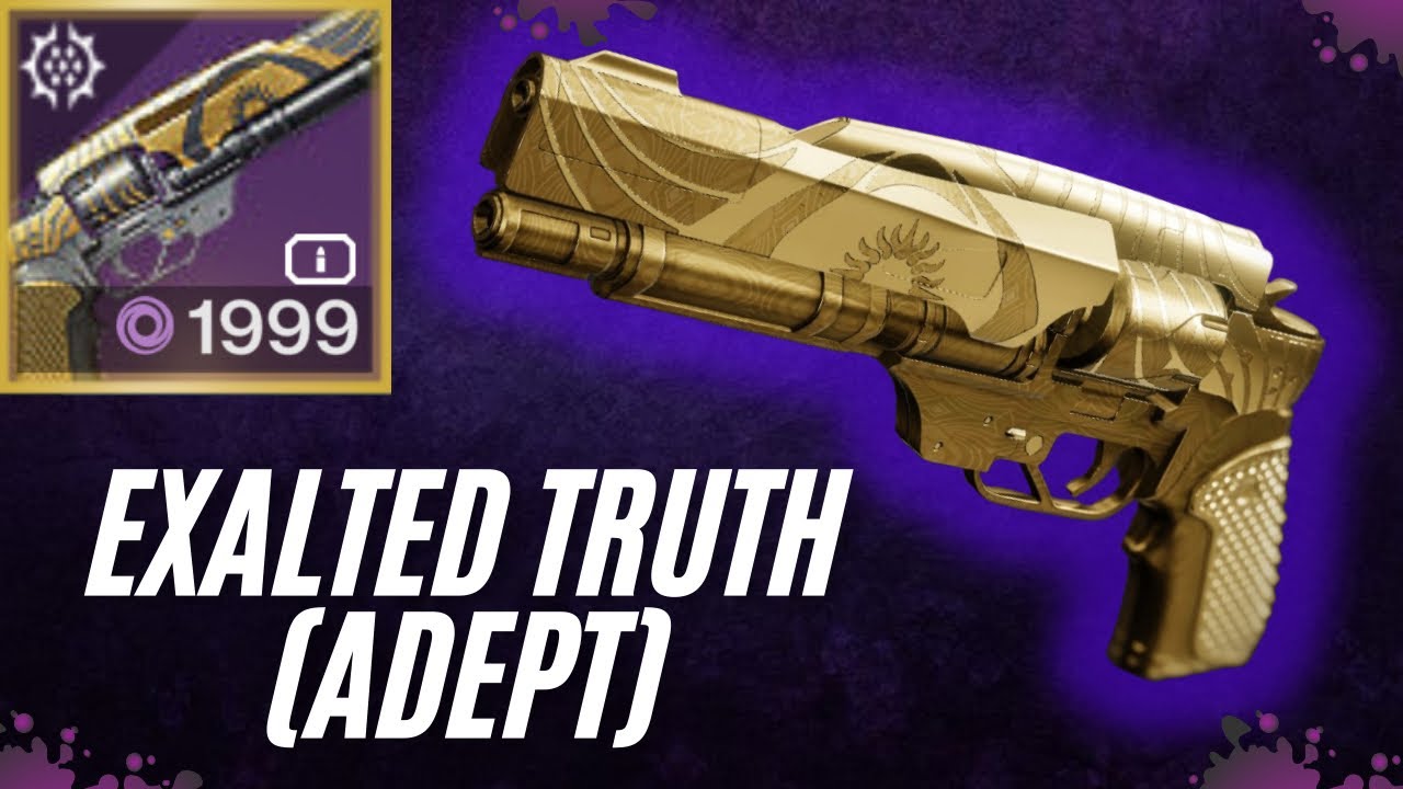 This Hand Cannon is So Good! Exalted Truth (ADEPT) PVP Gameplay - YouTube