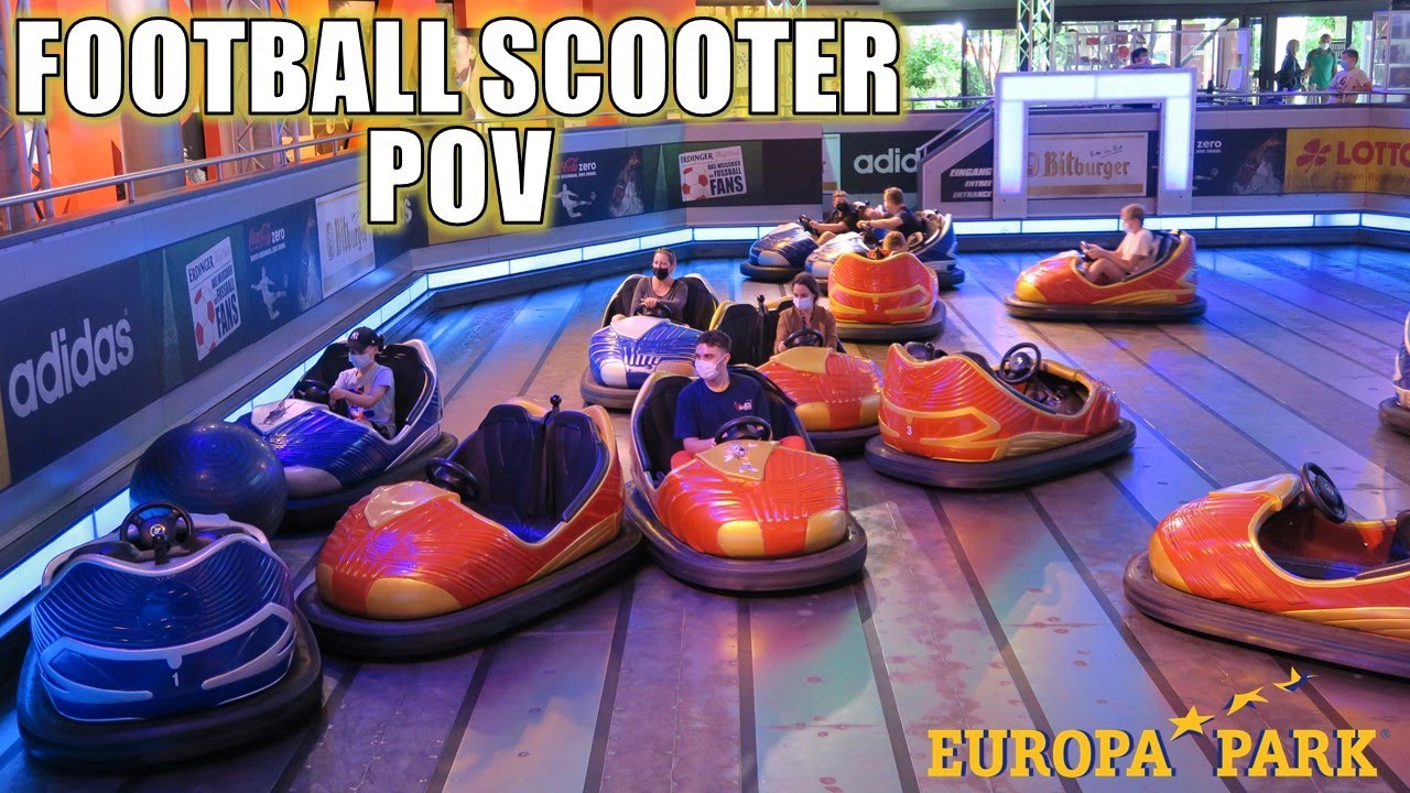 Football Scooter POV (2021), Europa Park Soccer Bumper Cars | Non ...