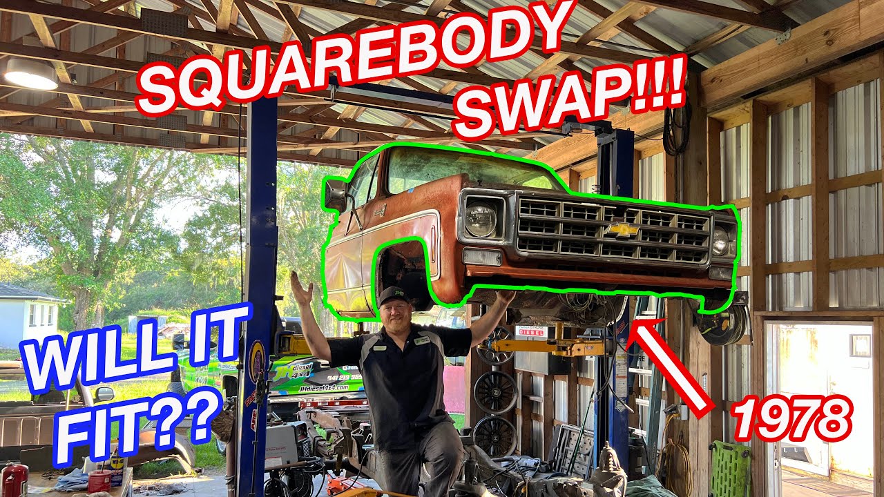 WILL IT FIT? Mounting A 45 YEAR OLD Squarebody Chevy Cab And Bed On A ...