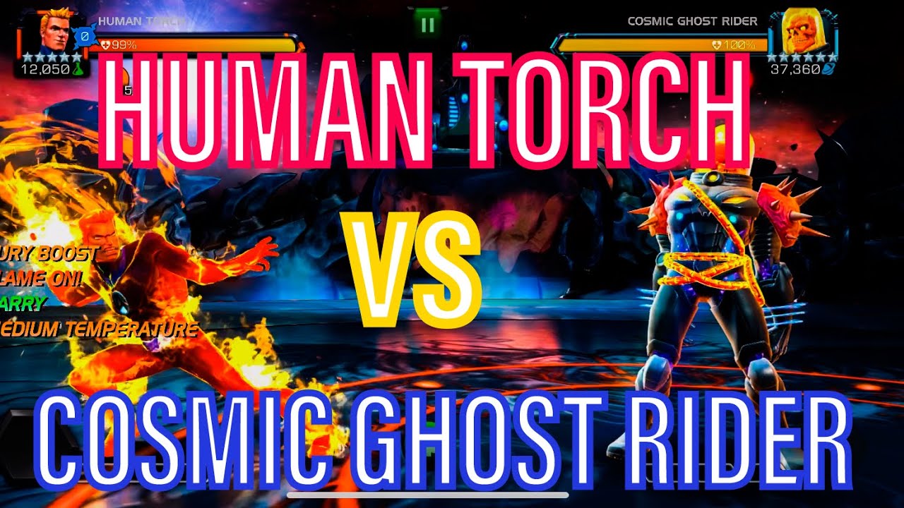 Ghost Rider Vs Human Torch