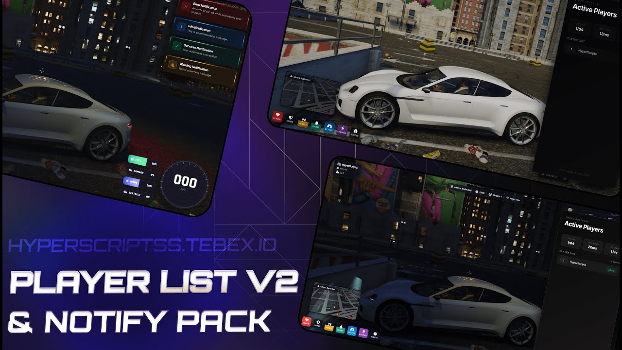 [STANDALONE] Hyper Player List + Notification System | Sleek ...