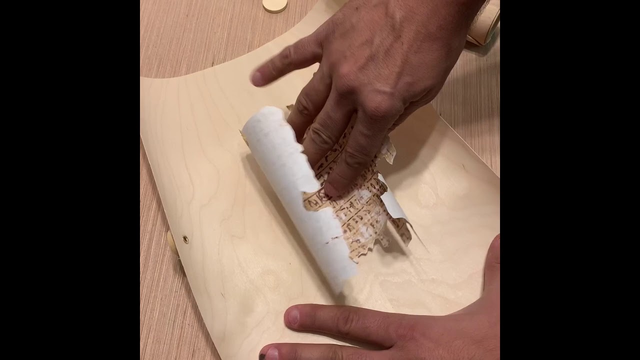 How to Make a Paper/Papyrus Scroll Holder - YouTube
