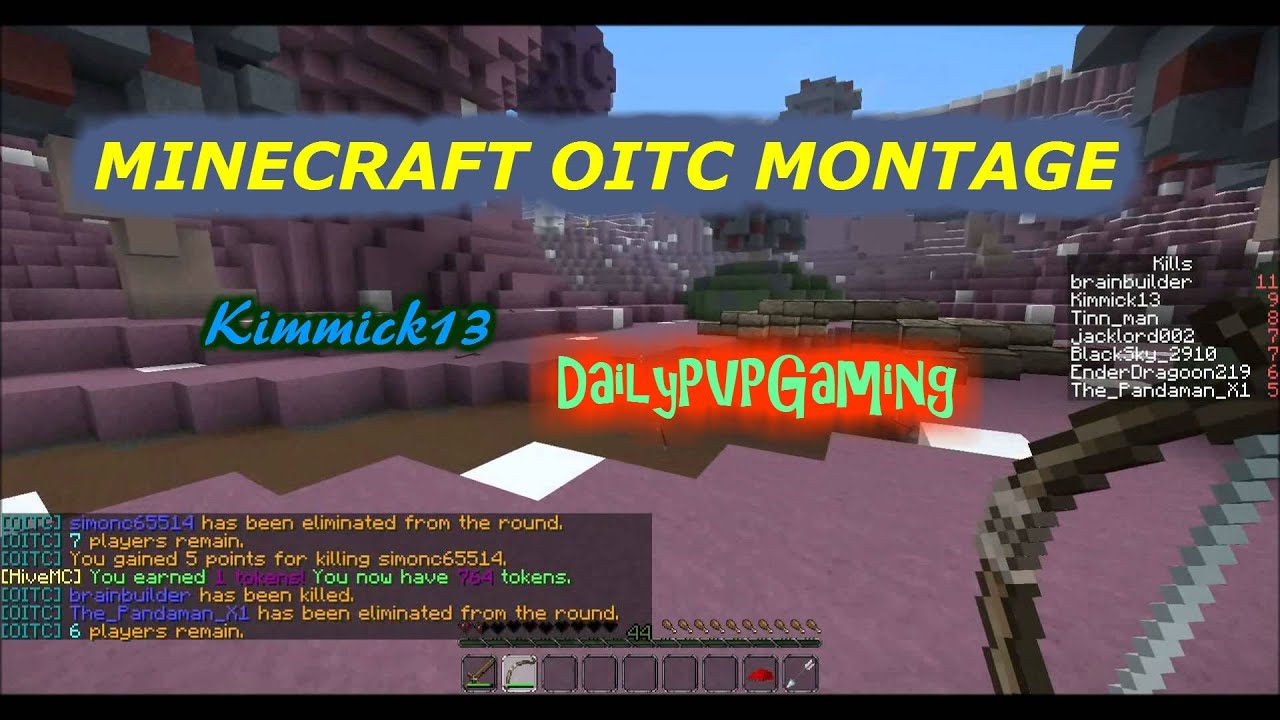 Minecraft OITC bow kills montage #2 - YouTube
