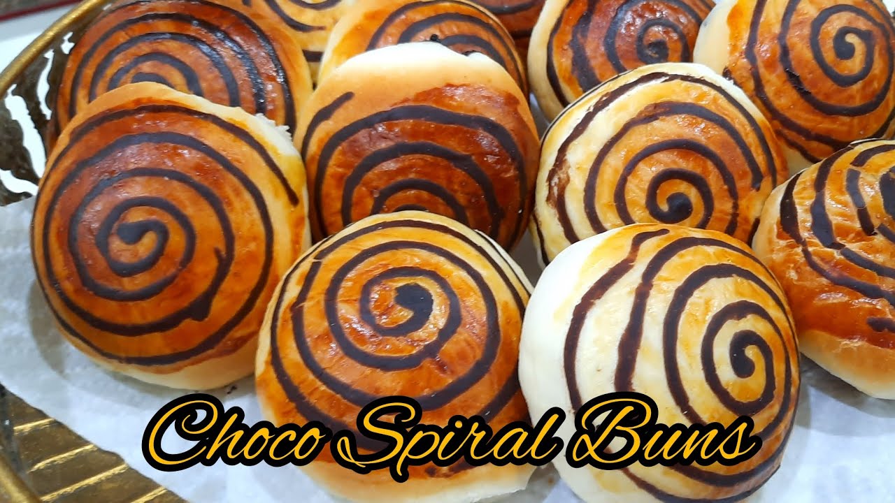 Choco Spiral Buns: My kids want this daily😍 Make this for your kids👍# ...