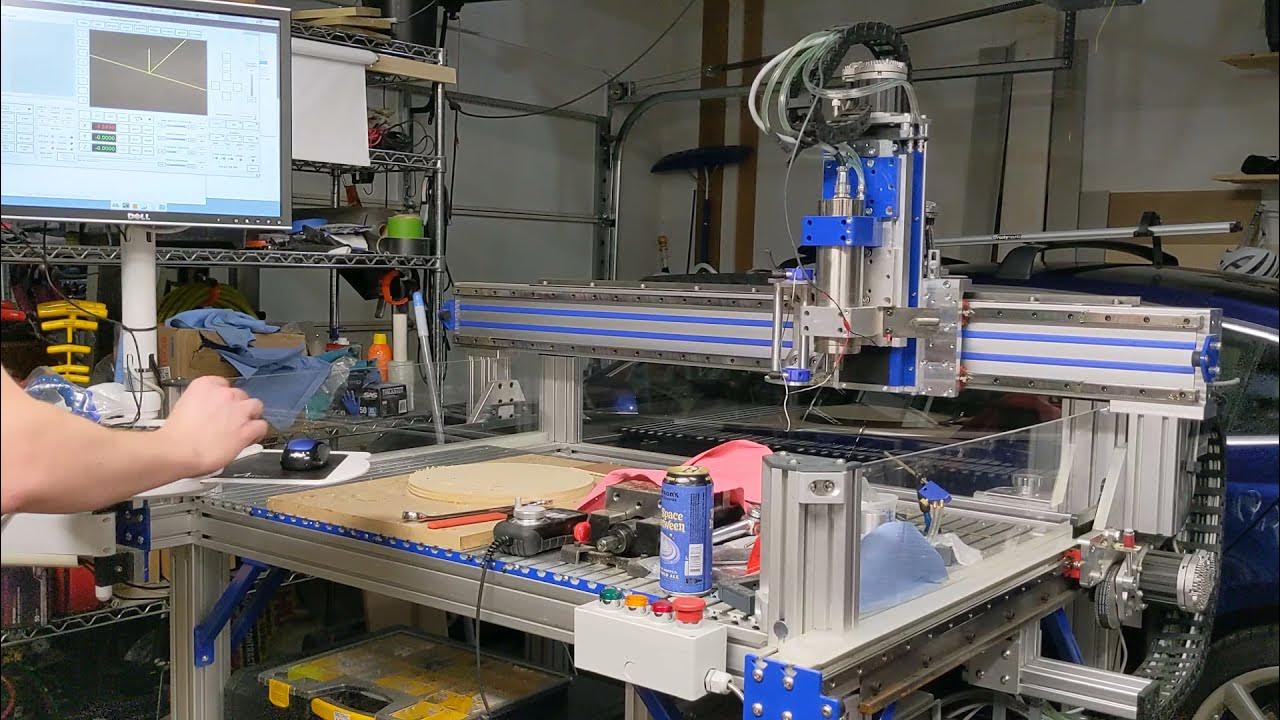 Initial homing with LinuxCNC + Mesa FPGA controller - YouTube