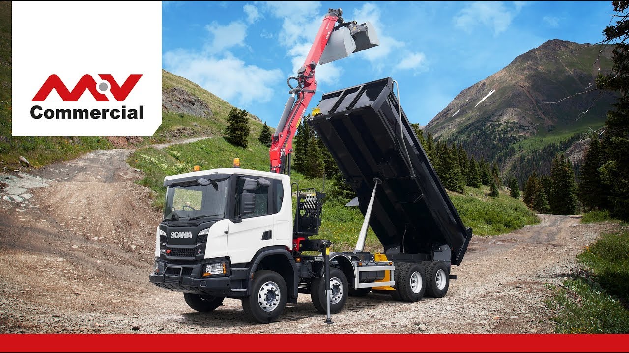 Scania P410 Tipper Grab - YouTube