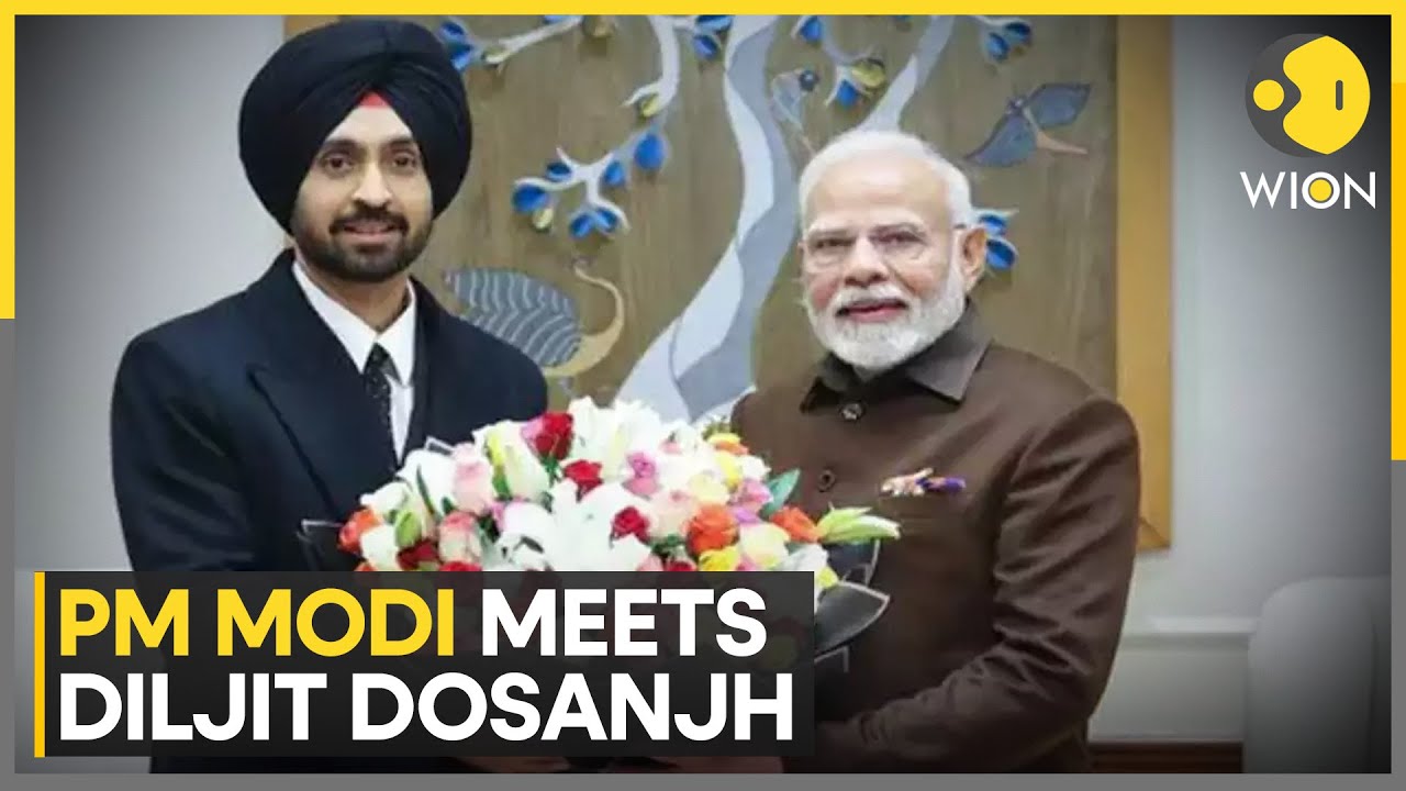 PM Narendra Modi Meets Singer Diljit Dosanjh, Praises Him During ...