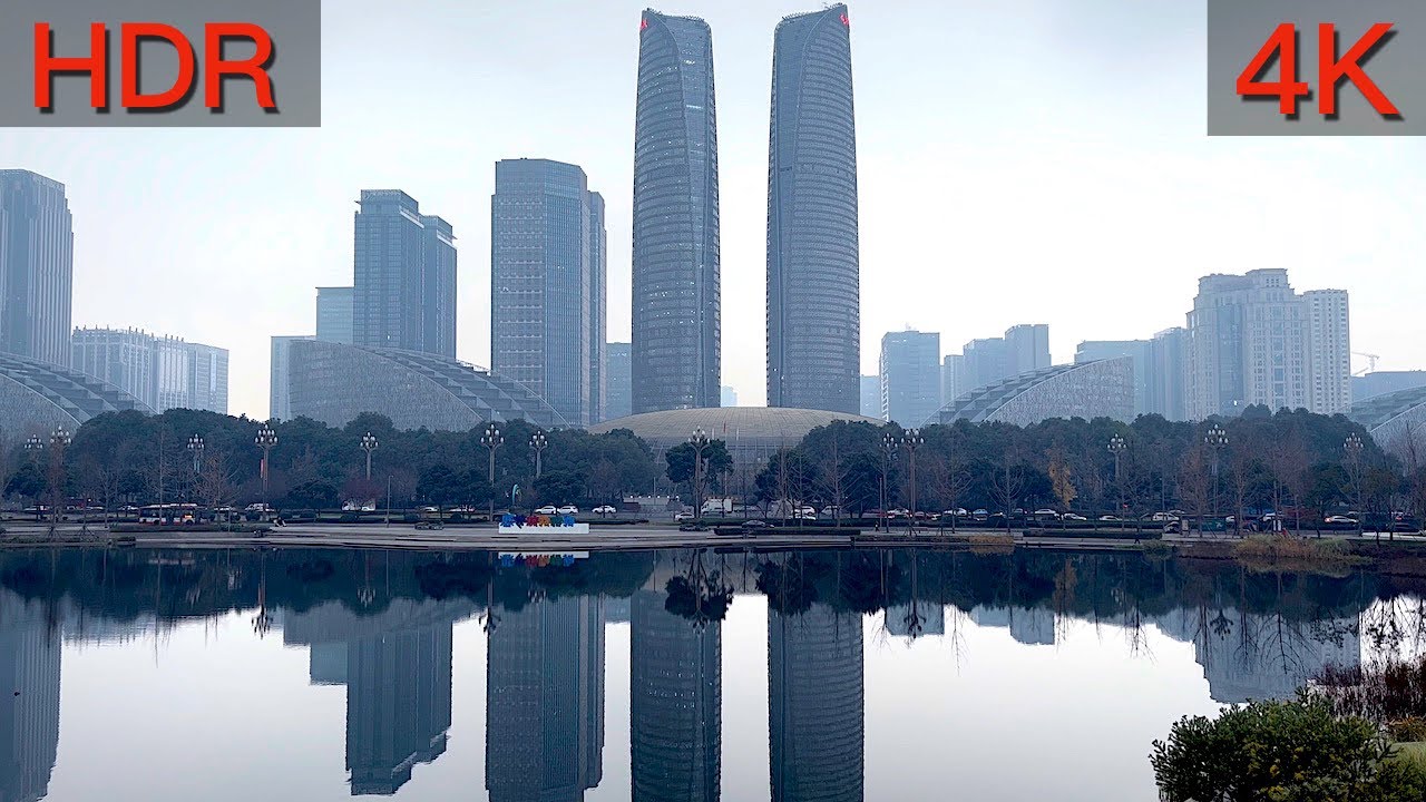 Chengdu Financial City Twin Towers, Jiaozi Park, the most beautiful ...