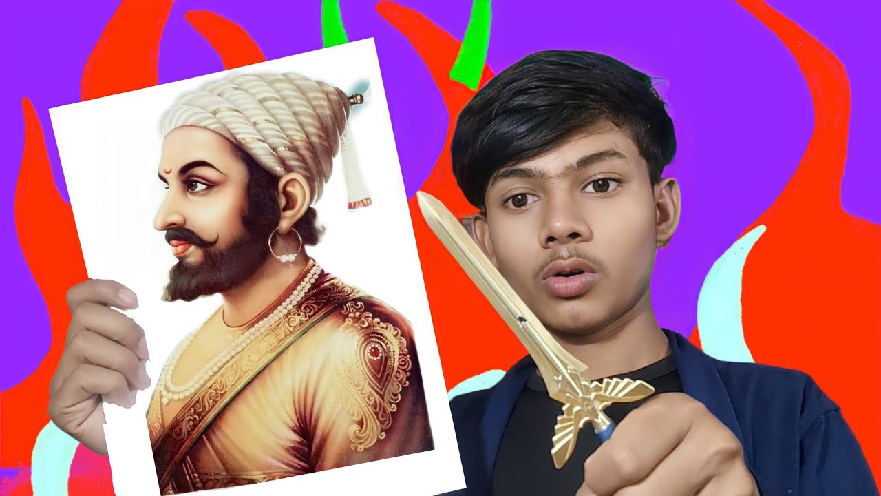 DRAWING With Talvar / sword 🗡️ 😏 l Chhatrapati Shivaji Maharaj drawing ...