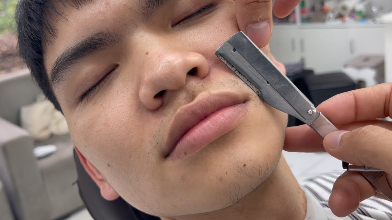 ASMR 🙉 FOR A GOOD SLEEP 👍🏽 SHAVING BEARDS AND DEAD SKIN FOR MAN ...