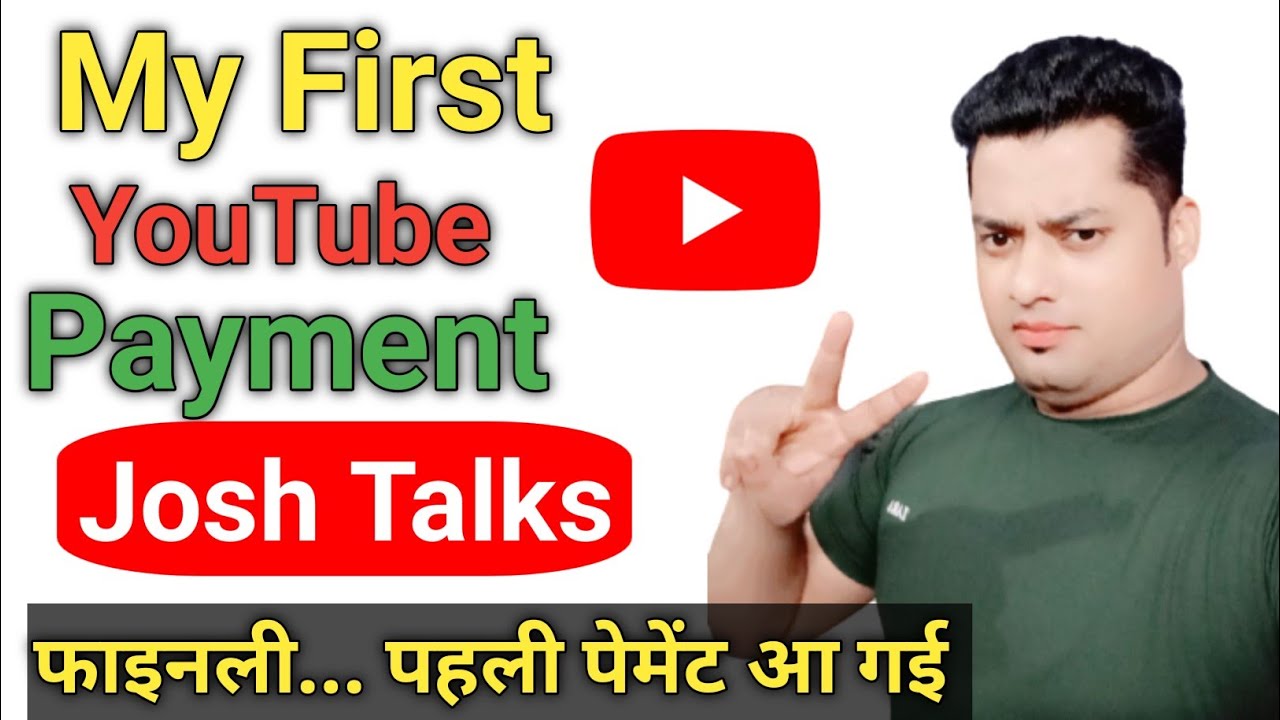 My First Payment From Youtube 2023 | Josh Talks | Success Tips That ...