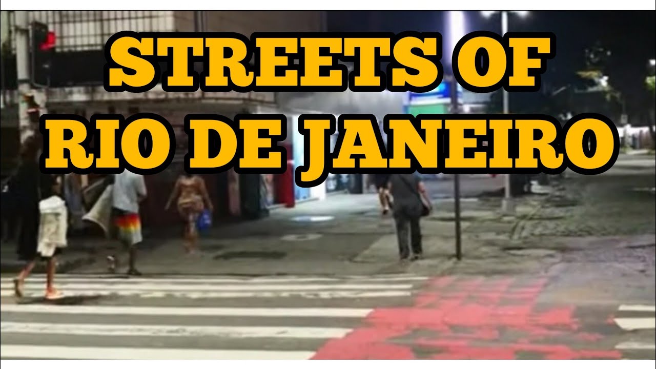🇧🇷 RIO DE JANEIRO STREETS AT NIGHT 🇧🇷 WALKING TOUR #riodejaneiro # ...
