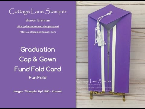 Slimline Cap & Gown Graduation card - YouTube