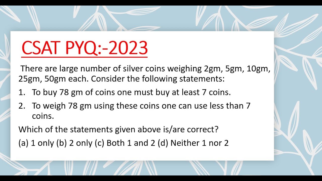 CSAT PYQ 2023: Number System #upsc #csat #prelims #csat2023 - YouTube